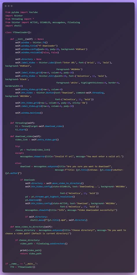 Simple Youtube Video Downloader With Tkinter And Pytube Rpython