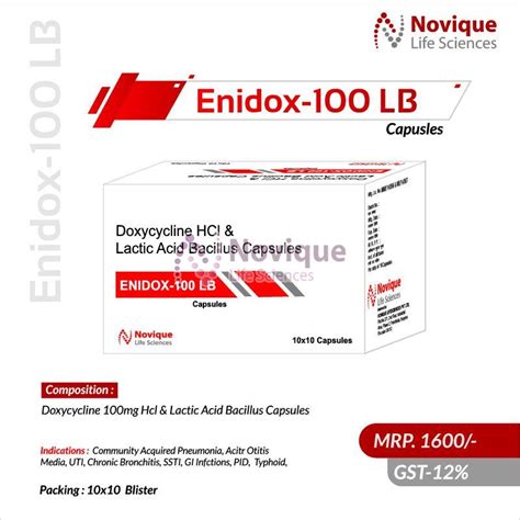 Doxycycline Hcl And Lactic Acid Bacillus Capsules At Rs 1600 In Panchkula Id 7570381