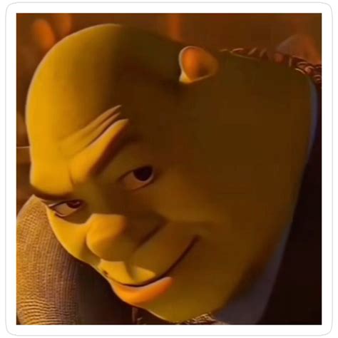 Shrek Smirking Image Sticker Shrek Memes Eyes Meme Shrek Funny