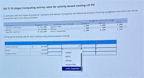 solved qs 17 10 algo ﻿computing activity rates for