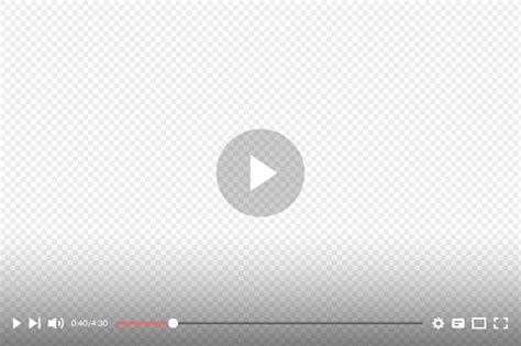 비디오 플레이어 템플릿 투명 배경에 벡터 디자인입니다 그래픽 사용자 인터페이스에 대한 스톡 벡터 아트 및 기타 이미지 그래픽 사용자 인터페이스 벡터 수평 구성