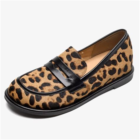 Mocassin Léopard Souple En Cuir • Mon Mocassin