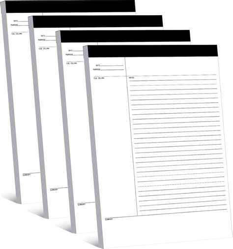 Outus 4 Pack Legal Pads 85 X 1175 50 Sheetswriting
