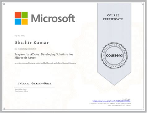 Azure Certificate Pdf