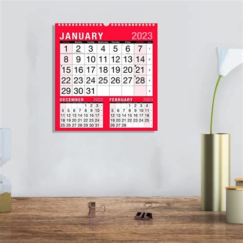 Buy 2023 Calendar Spiral Bound Wall Planner For Home Business Office