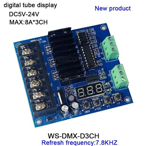 Dmx 512 Decoder Controller Dc5v 24v 3ch 4ch 6ch 8 Vicedeal