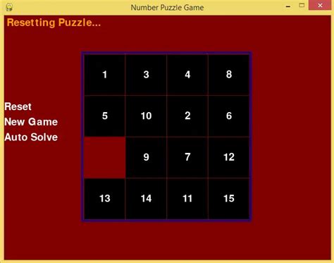 Simple Number Puzzle Game In Python Free Source Code Sourcecodester