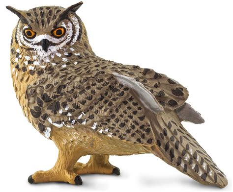 Eagle Owl Toy Miniature Replica At Animal World®