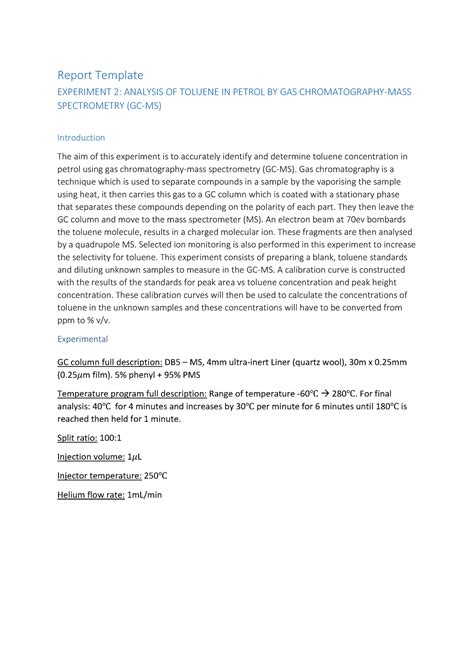 experiment 2 report template report template experiment 2 analysis