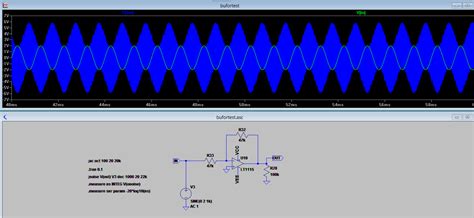 operational amplifier inverting buffer simple circuit weird