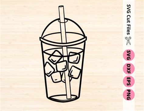 Ice Coffee Svg Iced Coffee Tumbler Svg Iced Coffee Svg Coffee Svg