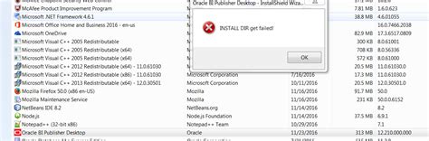Bi Publisher Desktop Install Uninstall Issues — Oracle Mosc