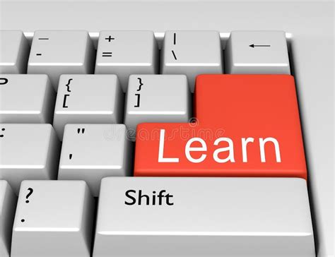 Word Learn Is Written On A Computer Keyboard Conceptual Image On A Computer Key Enter Stock