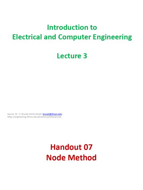 Ee1029 Lecture3 Node Method Pdf