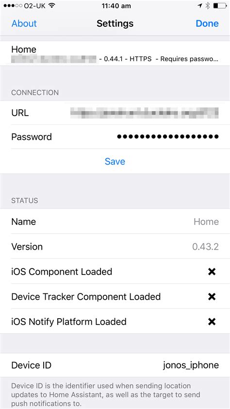 Ios Components Not Loading Under Settings Home Assistant Companion For Apple Home Assistant