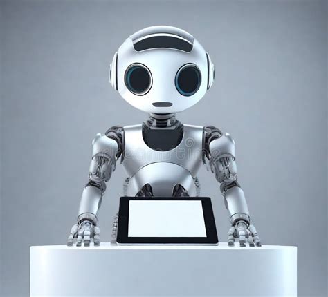 Robot Tablet Automation Stock Illustration Illustration Of Robot 288947661