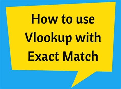 How To Use Vlookup With Exact Match Sheetzoom Excel Tutorials