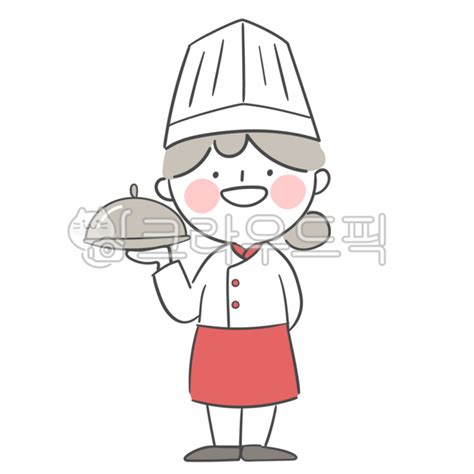 요리사일러스트 요리 요리사 음식 직업 사진이미지일러스트캘리그라피 Murmur작가