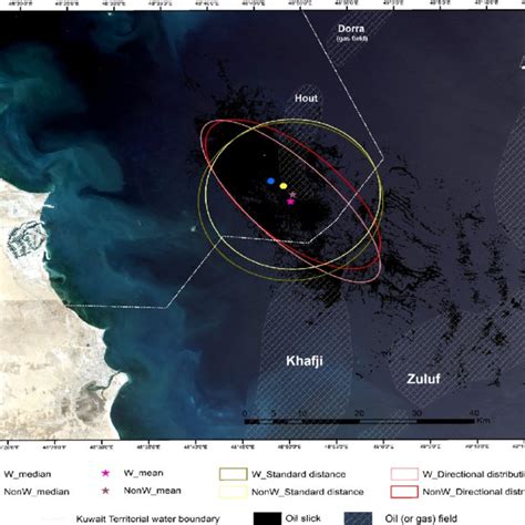 The Geostatistical Map Shows The Weighted And Non Weighted Spatial