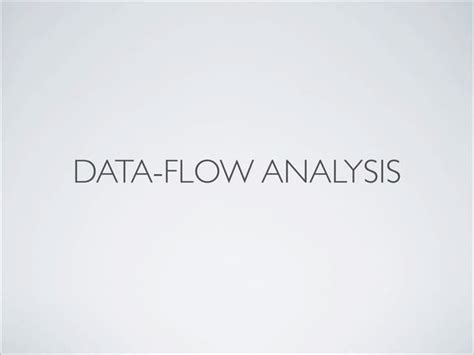Data Flow Analysis Reaching Definitions Pdf