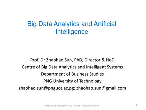 Pdf Big Data Analytics And Artificial Intelligence