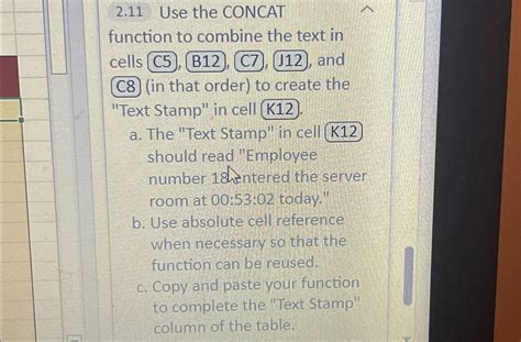 solved 2 11 ﻿use the concat function to combine the text in