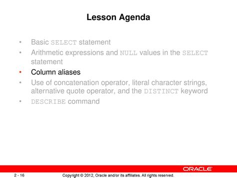 retrieving data using the sql select statement ppt download