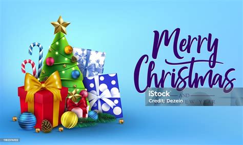 메리 크리스마스와 새해 메시지크리스마스 인사말 카드 수평 배너 3차원 형태에 대한 스톡 벡터 아트 및 기타 이미지 3차원 형태 계절 공휴일 Istock