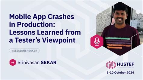 Hustef On Linkedin Srinivasan Sekar Mobile App Crashes In Production Lessons Learned From A…