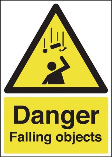 Danger Falling Objects Sign Signage Safety Morsafe UK