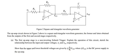 R2 R1 Vi R3 Vo1 C Vo2 Figure 2 Square And Triangular Waveform