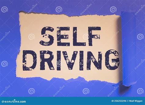 Handwriting Text Self Driving Word For Autonomous Vehicle Ability To Navigate Without Human