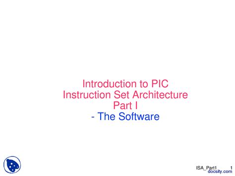 the software assembly language programming lecture slides docsity