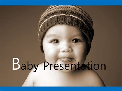 Ppt 템플릿 아기 깔끔한 이미지 링커리어 커뮤니티