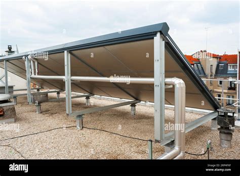 Paris France Details Outside Public Housing Hlm Building Solar