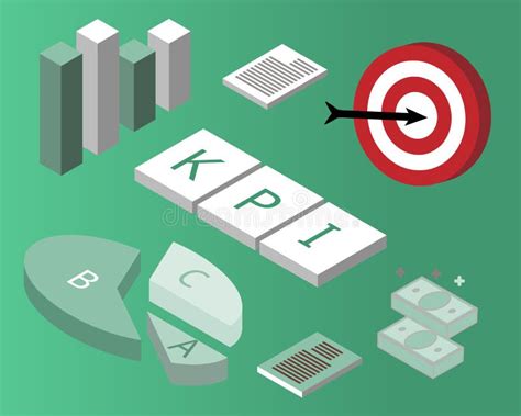 Key Performance Indicator KPI Sign With Its Element Vector Stock Vector Illustration Of