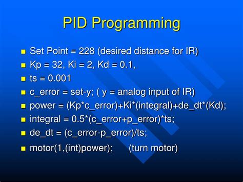 Ppt Pid Control Of A Remote Controlled Car Powerpoint Presentation