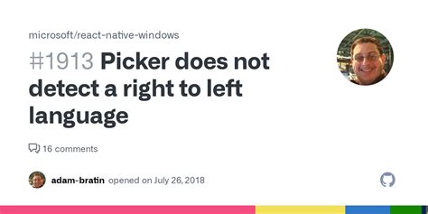 Picker Does Not Detect A Right To Left Language · Issue 1913