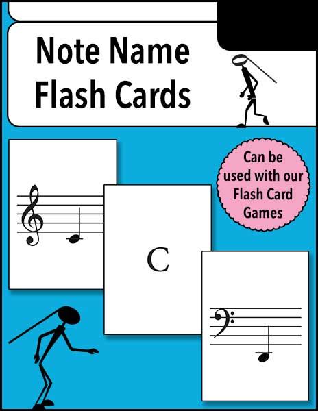 Note Name Flash Cards Warm Hearts Publishing