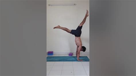 How to do( L) shape #handstanding #handstand #yoga #fitness - YouTube