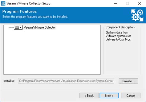 Step 3 Install Veeam Vmware Collector Veeam Mp For Vmware User Guides