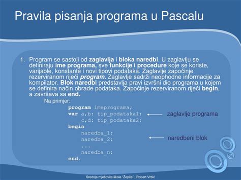 Ppt Programski Jezik Pascal Powerpoint Presentation Free Download
