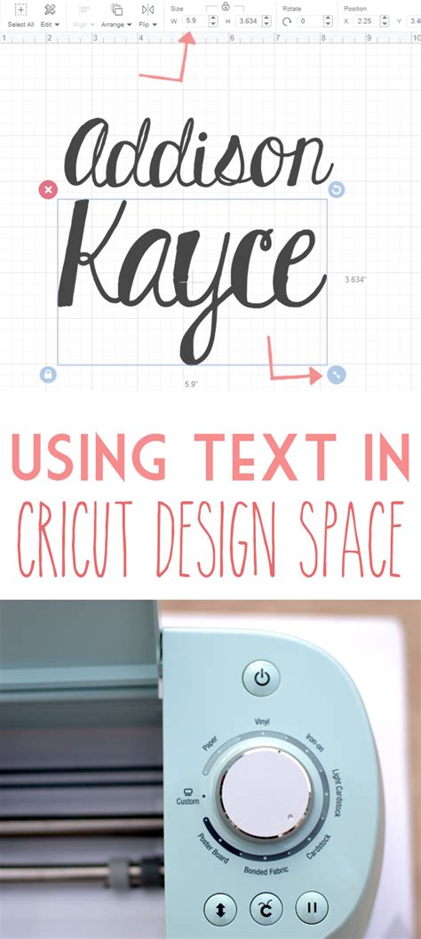 Using Text In Cricut Design Space Welding And Resizing Text