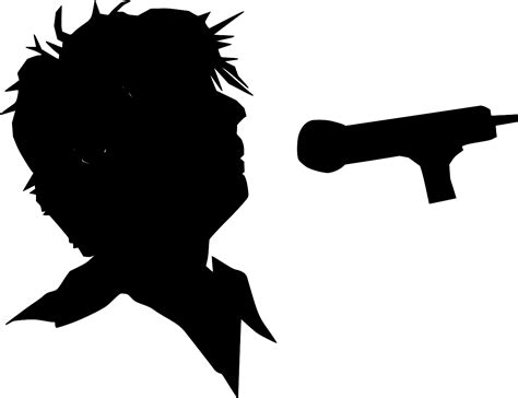 Svg 사람들 음악 가수 마이크로폰 무료 Svg 이미지 및 아이콘 Svg Silh