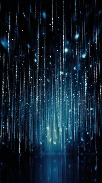 Premium Ai Image Blue Line Meteor Technology Background Ai Generated