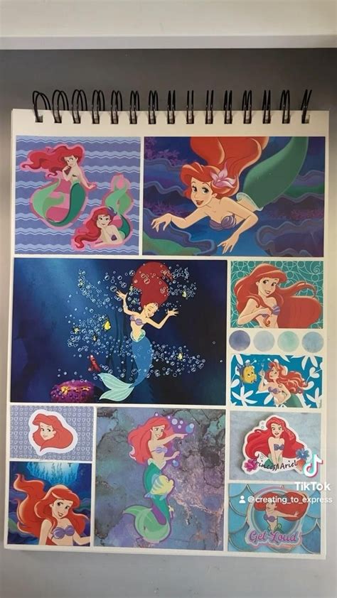 Ariel Grid Gridchallenge Gridchallengecomplete Grid Scrapbooking Journaling Journal