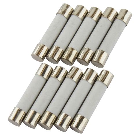 Seki Confezione Da 10 Fusibili In Ceramica 8a 6 X 30 Mm Fusibili In Vetro 250 V Leroy Merlin