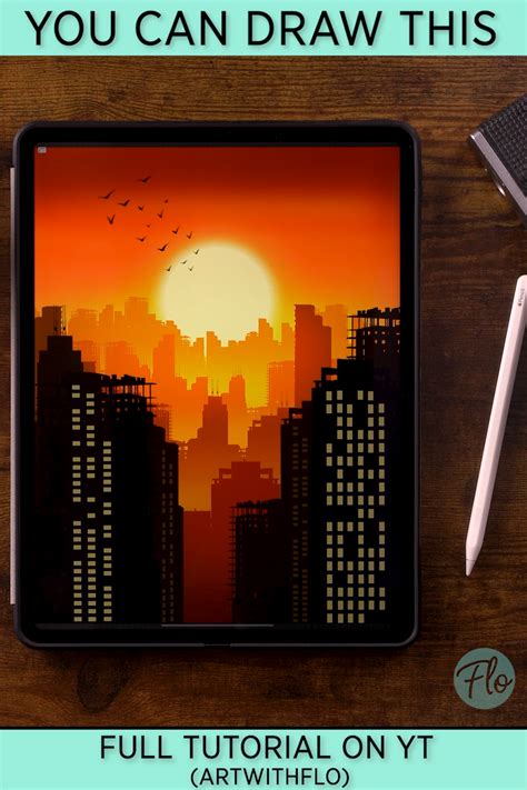 Anyone Can Draw This Mountain Landscape In Procreate Easy Ipad Drawing Tutorial Artofit