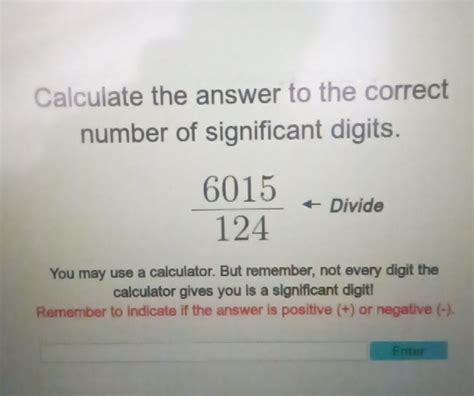 Solved Calculate The Answer To The Correct Number Of Chegg Com