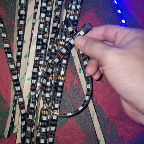 สายไฟ Led Rgb 12v พร้อมหลอดไฟ 18 หลอด ยาว 30 ซม 40 ซม Shopee Thailand